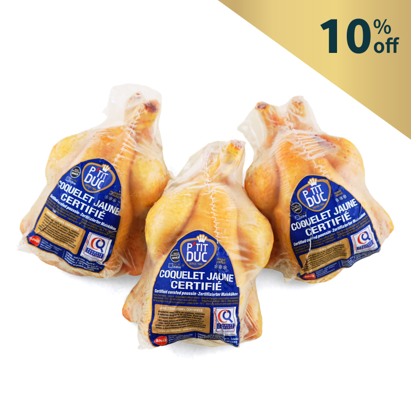 Frozen France Petit Duc Yellow Spring Chicken 500-600g X3 pc* - South ...