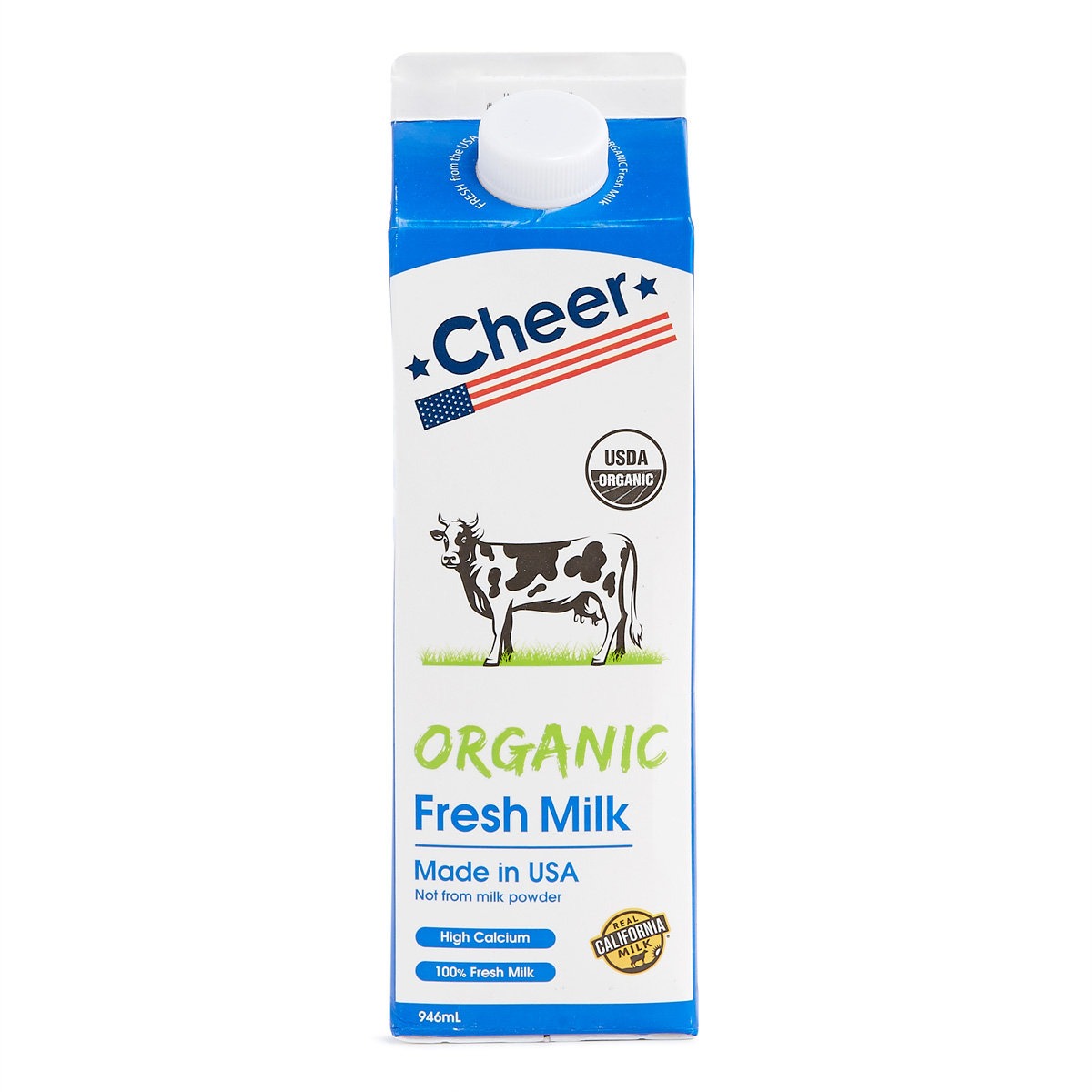Cheer US Organic Whole Milk 946ml* - South Stream Market