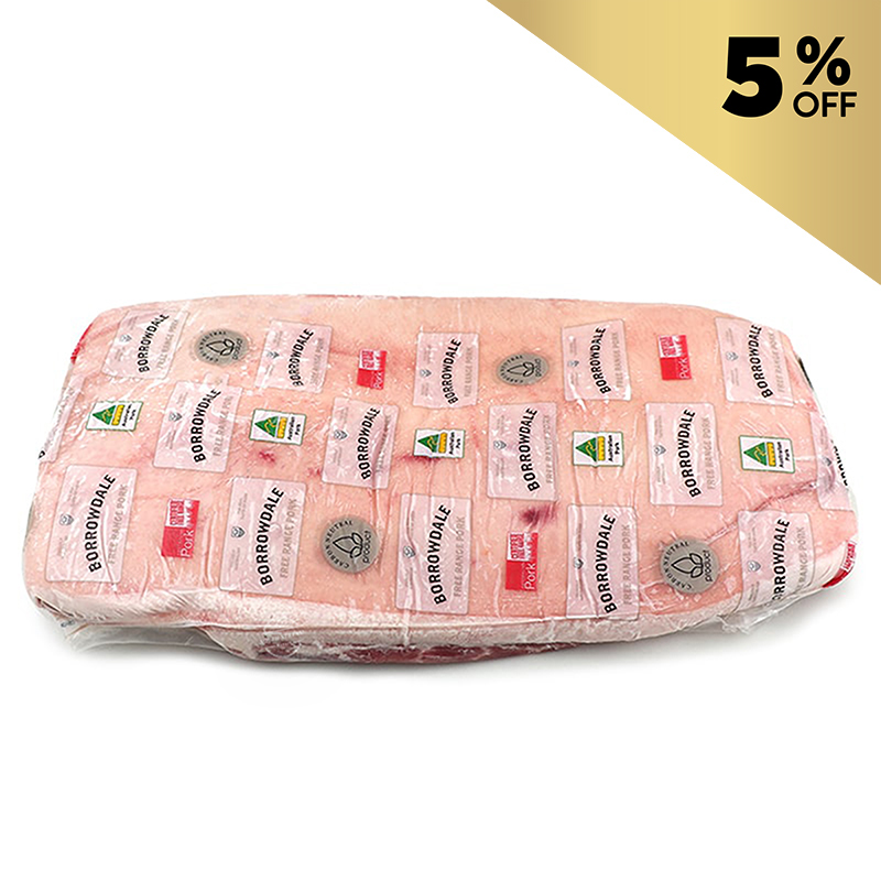 Frozen AUS Borrowdale Pork Belly Rind On Whole Primal Cut (5% off ...