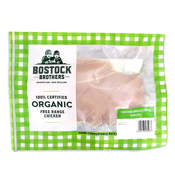 Frozen NZ Bostock Brothers Organic Chicken Breasts 300g* - South Stream ...