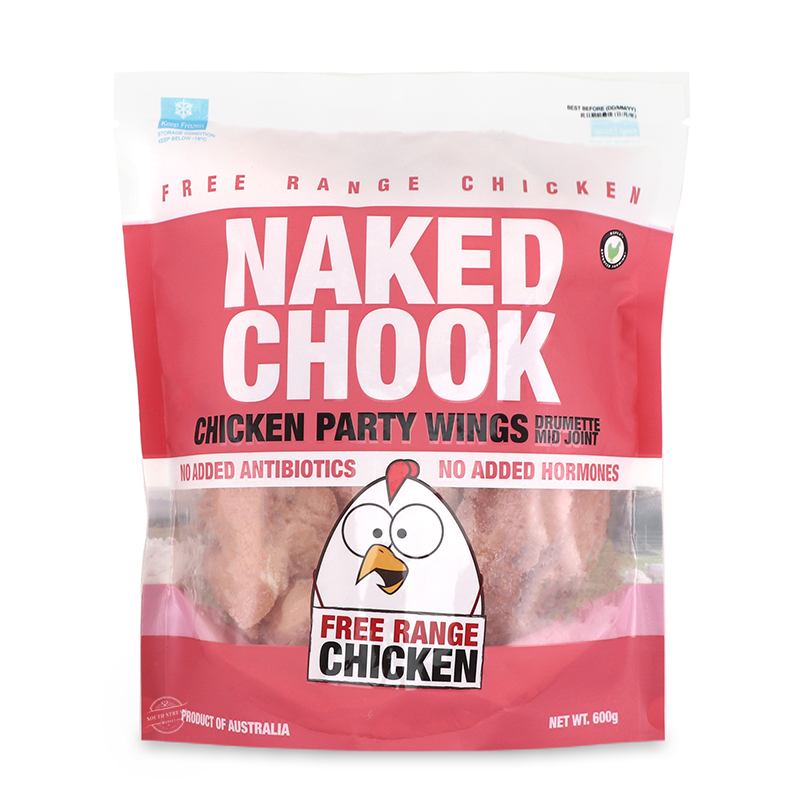 Frozen Naked Chook Chicken Party Wings 600g - AUS* - South Stream Market